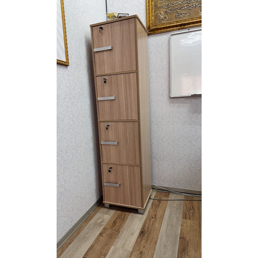 NAOMI Ebonnese 4 Door Locker Cabinet Office Cabinet Locker Arch File ...