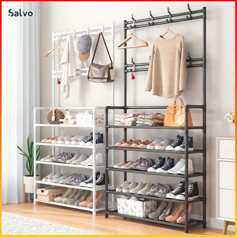 Salvo Clothes Rack/Rak Baju Murah/Simple Shoe Rack Hanger Baju/Coat ...