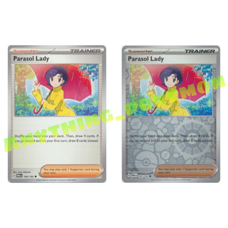 Pokemon Trainer Card - Parasol Lady (169/182) - NORMAL/REVERSE HOLO ...