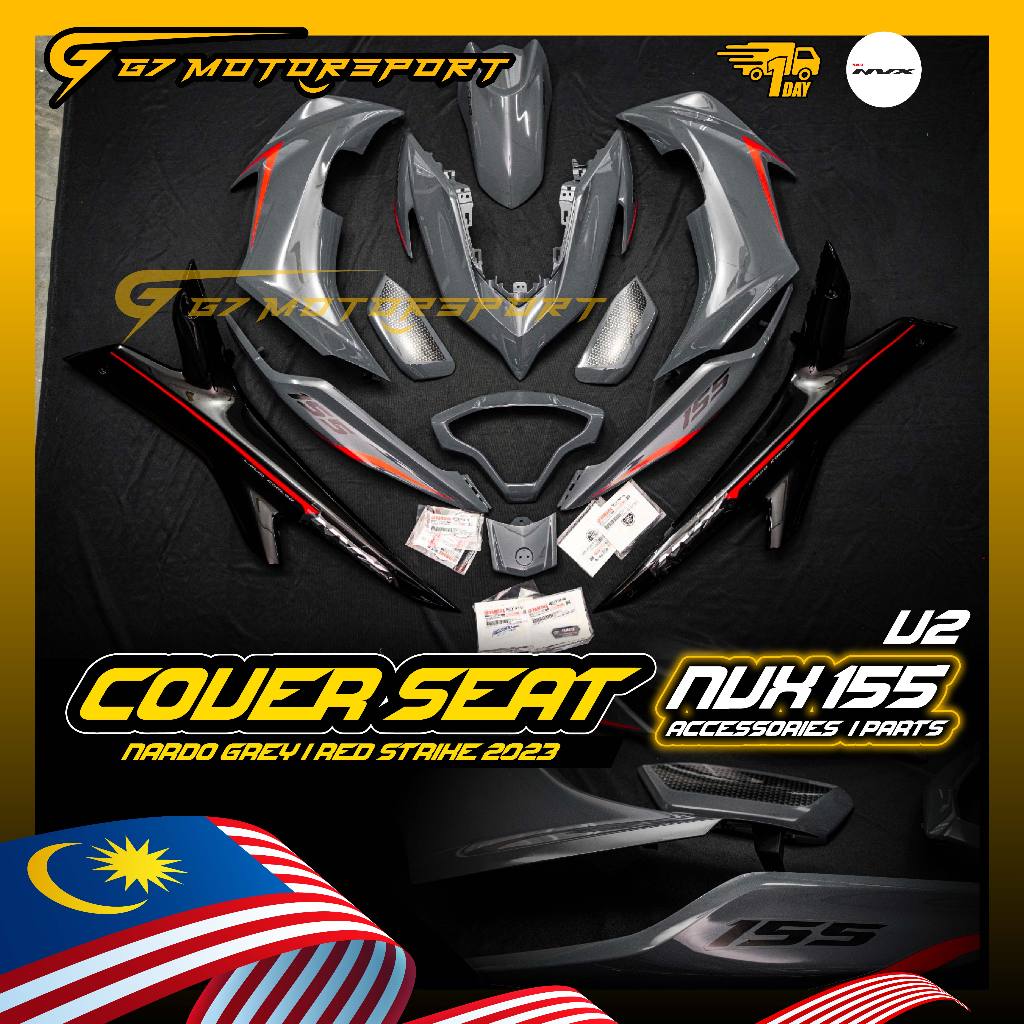 Cover Set for NVX V2 ( Nardo Grey + Red Strike 2023) 100% ORIGINAL ...