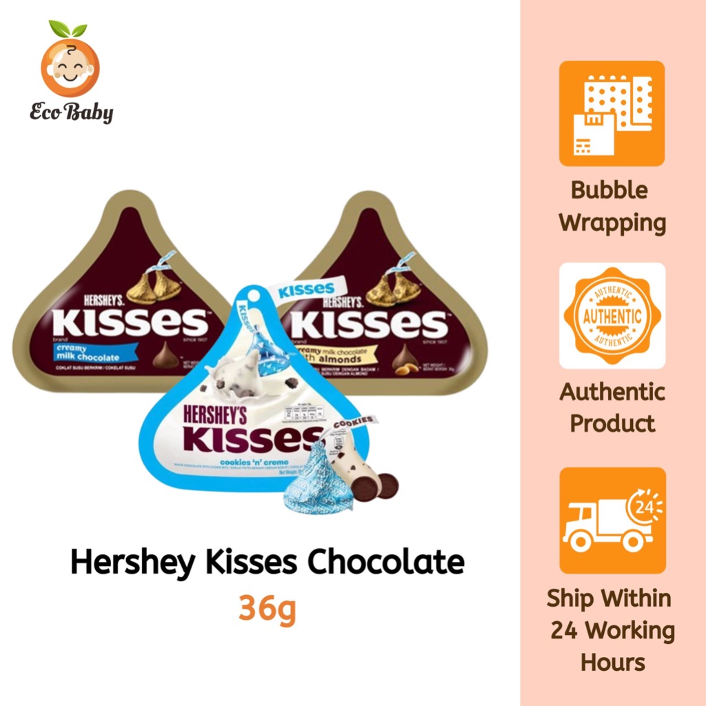 Hershey Kisses Chocolate 36g | Shopee Malaysia