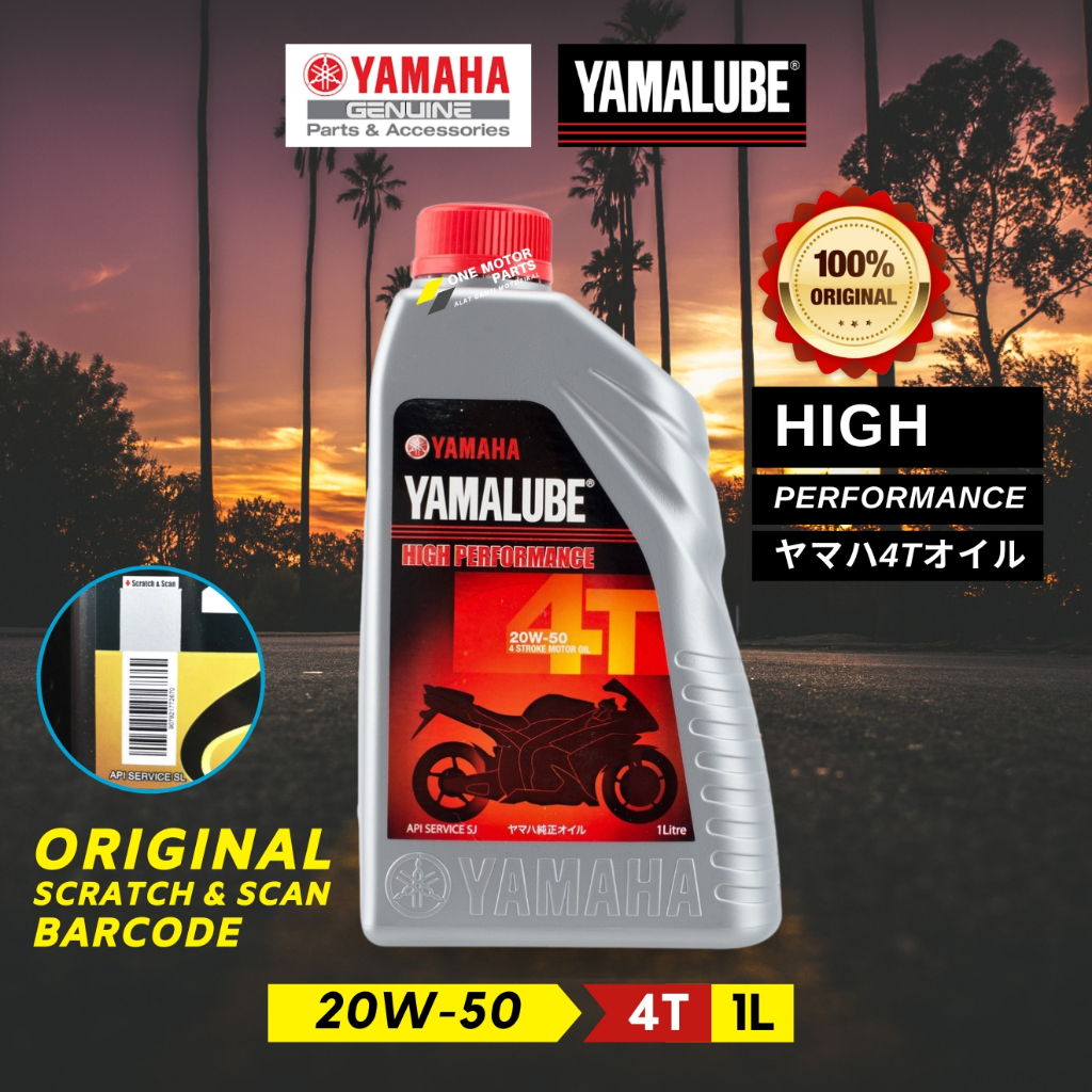 Yamaha Genuine Minyak 4T Motor 100% Original Yamalube 20W-50 4T ...