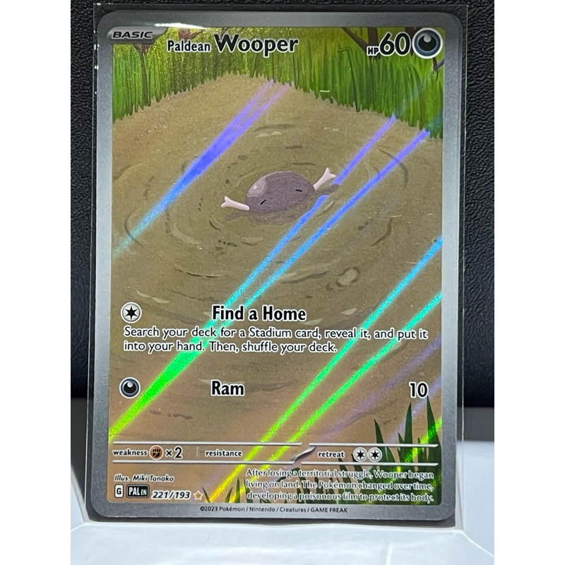 Pokemon TCG SV02 Paldea Evolved - Paldean Wooper - 221/193 ...