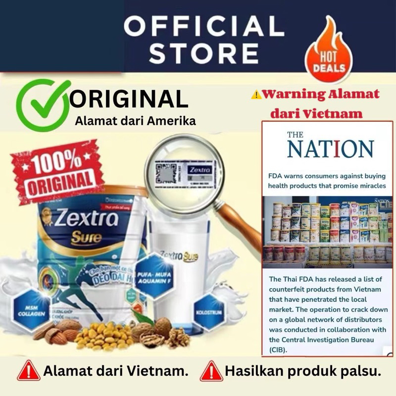 [Pharmacy Stock][100%Authentic]Zextra Sure 650g Milk for bones Hevisure ...