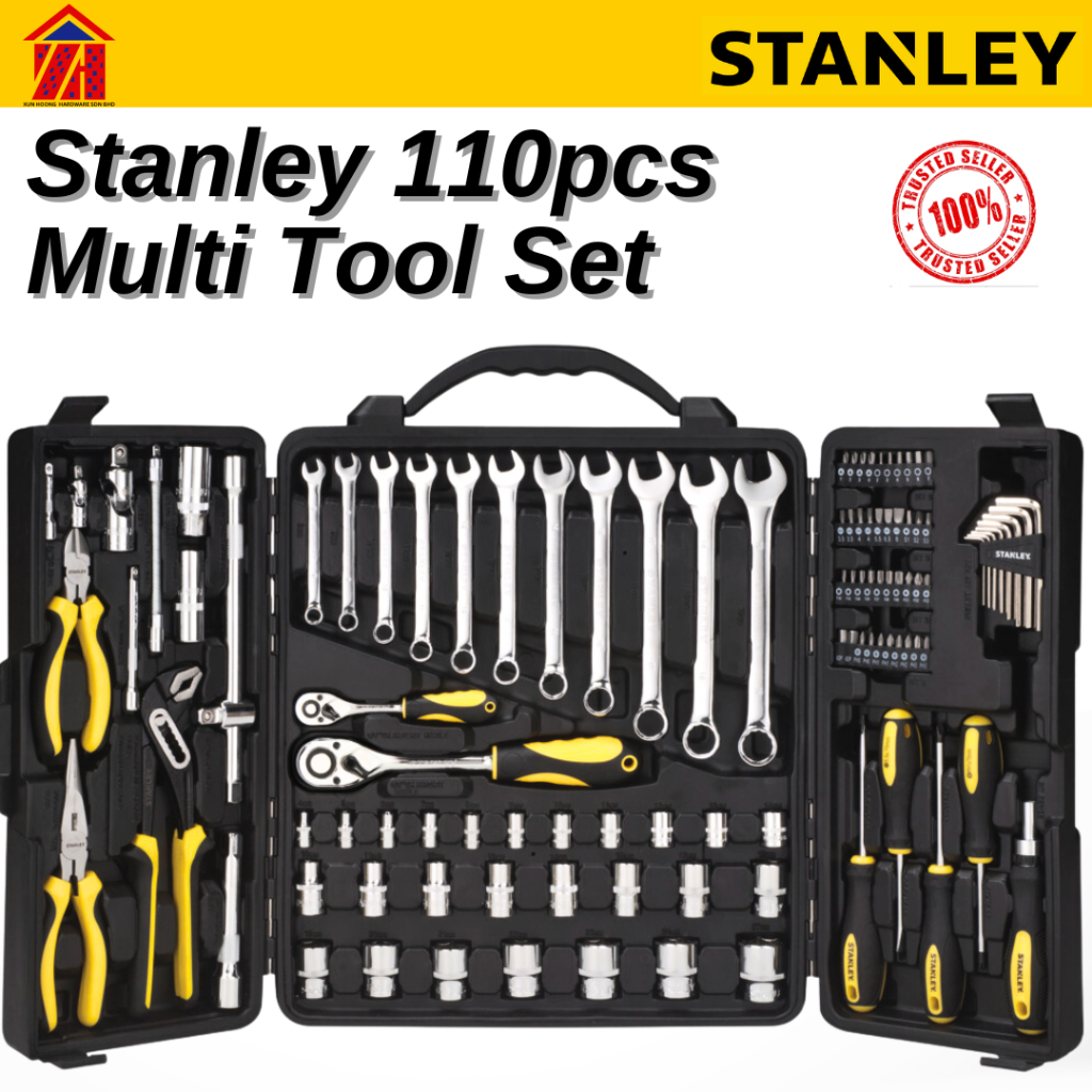 Stanley STMT81243-840 Tool Kit Set Stanley 110pcs Multi Tool Set ...