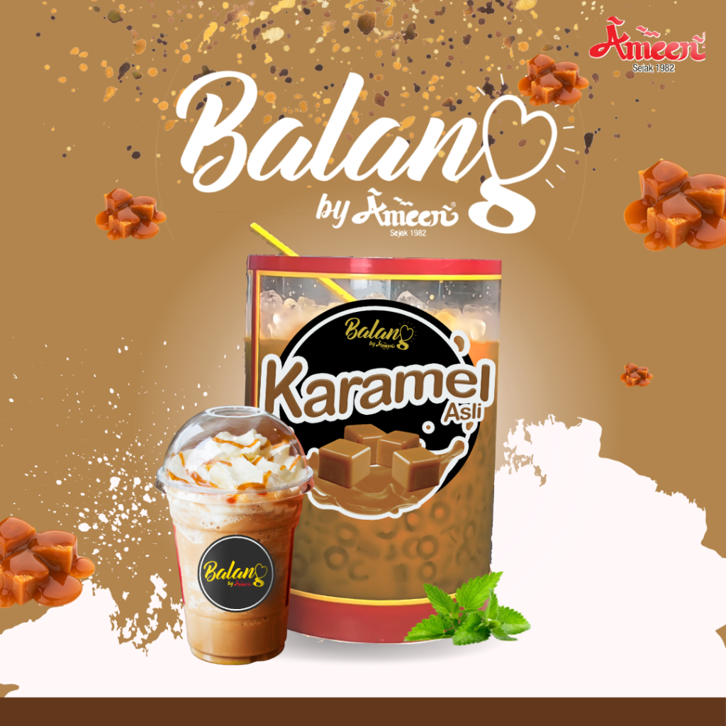 AMEEN BALANG Set Air Balang Serbuk Karamel 2kg 1 set bancuhan 20 liter ...