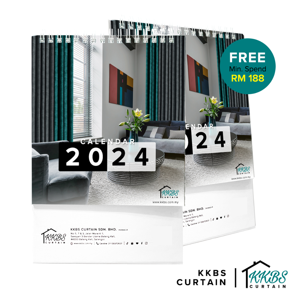 (Free Gift) KKBS CURTAIN 2024 Desk Calendar Limited Edition | Shopee ...