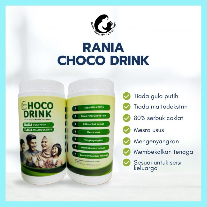 Rania Choco Drink | Susu Coklat | Serbuk Coklat Rania 850g | Shopee ...