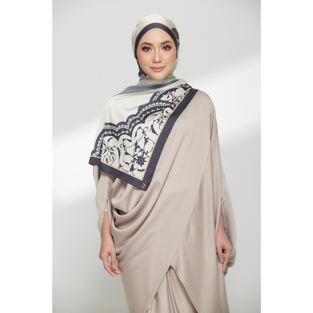 Tudung Shawl Material Charmeuse Satin Panjang 180 cm Tudung Ayuwan ...