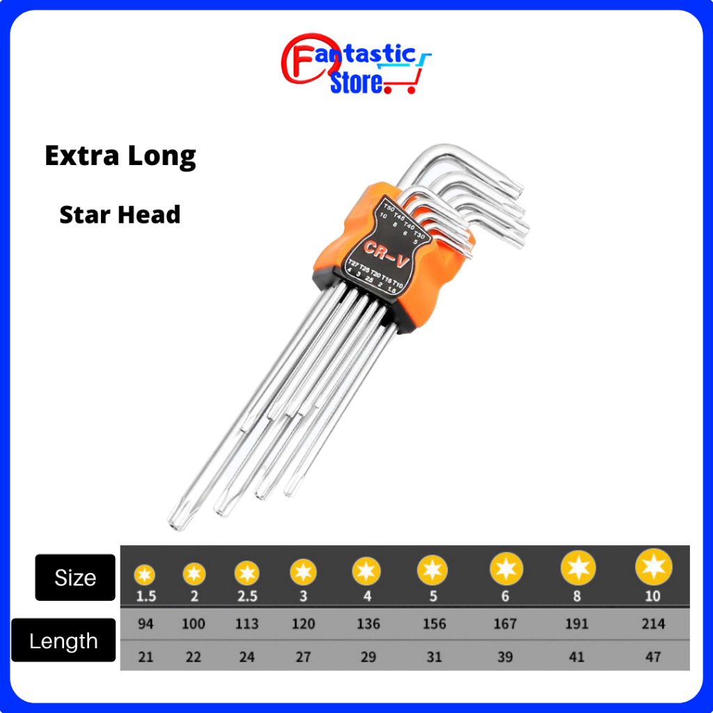 9pcs Allan Key Elenkey Tool set elengki set Alan key set alankey set ...