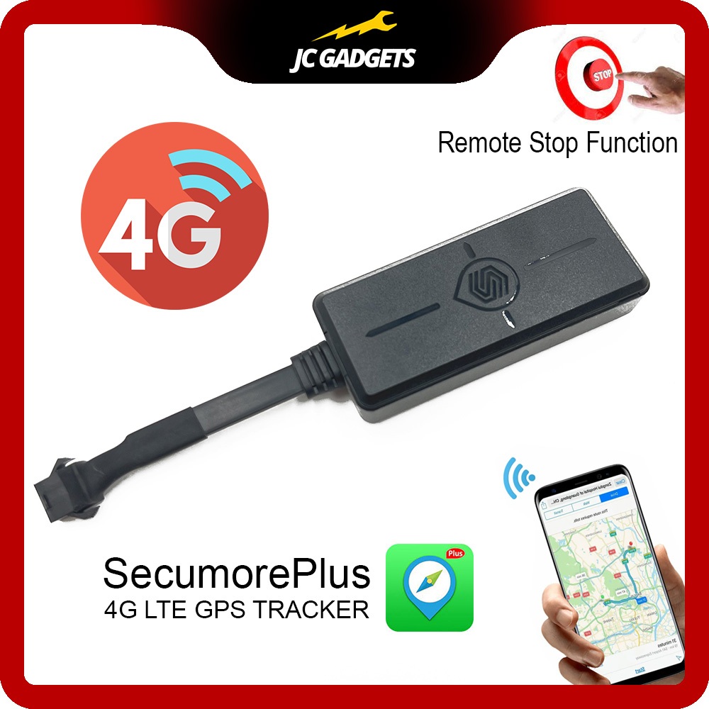 SecumorePlus 4G LTE GPS Tracker Global Positioning Device with Remote ...