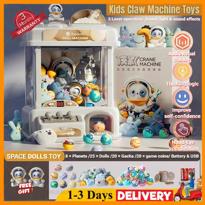 READY🔥 Claw Machine Mini Claw Machine Toys for Kids Portable Arcade ...