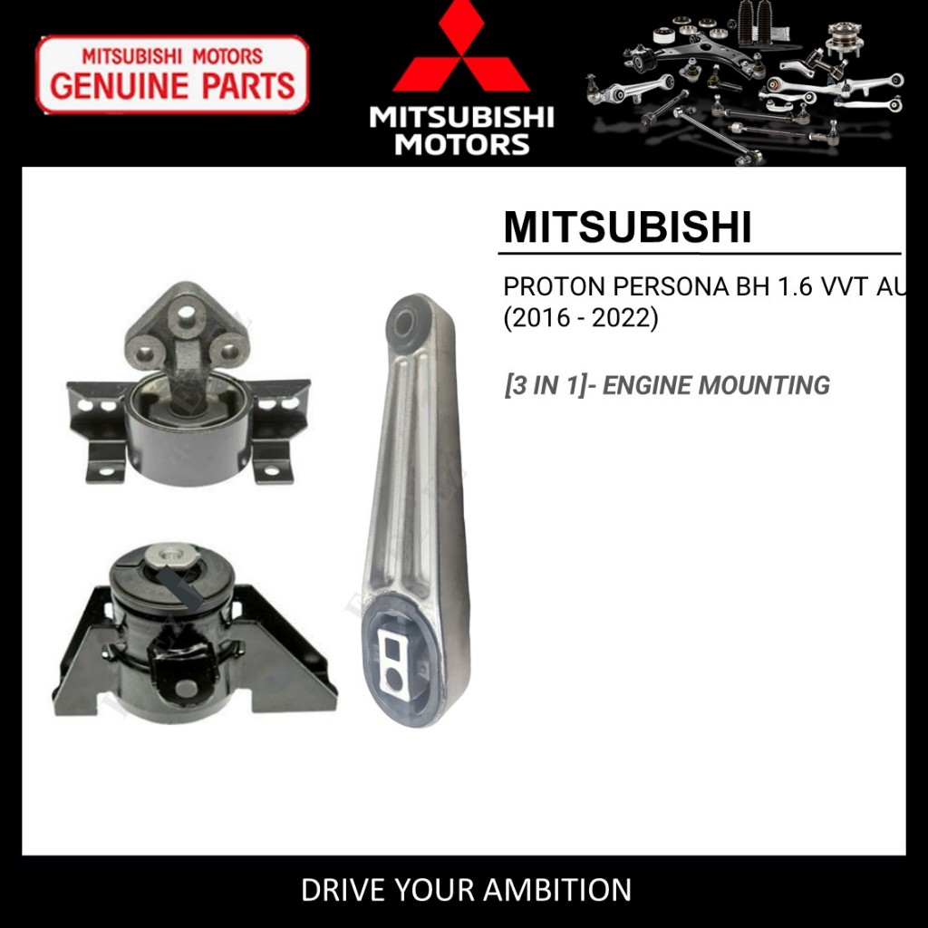 [3 IN 1]-ENGINE MOUNTING SET FOR PROTON PERSONA BH 1.6 VVT AUTO 2016 ...