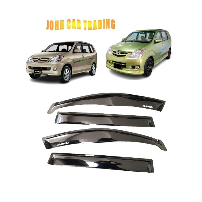 Toyota Avanza 2005-2010 4" Window Door Visor Avanza Air Press Wind ...
