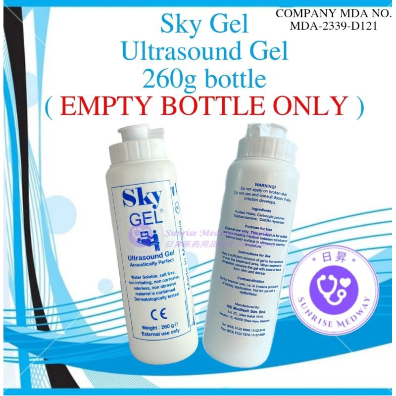 Sky Gel Ultrasound Gel, 260 g bottle (Empty Bottle Only) | Shopee Malaysia