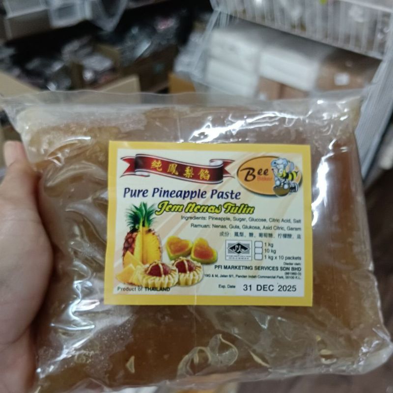 New Stock Bee Pure Pineapple Paste Thailand 1 Kg (Halal)纯凤梨馅 | Shopee Malaysia