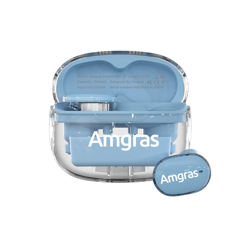Amgras Future SE2 Transparent Wireless Earbud Gaming ENC Noise ...