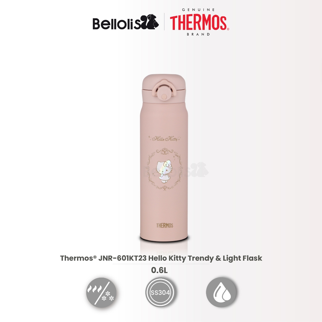 [Authentic] Thermos 600ml Special Edition Hello Kitty Flask SS304 Leakproof Vacuum Seal Thermal ...