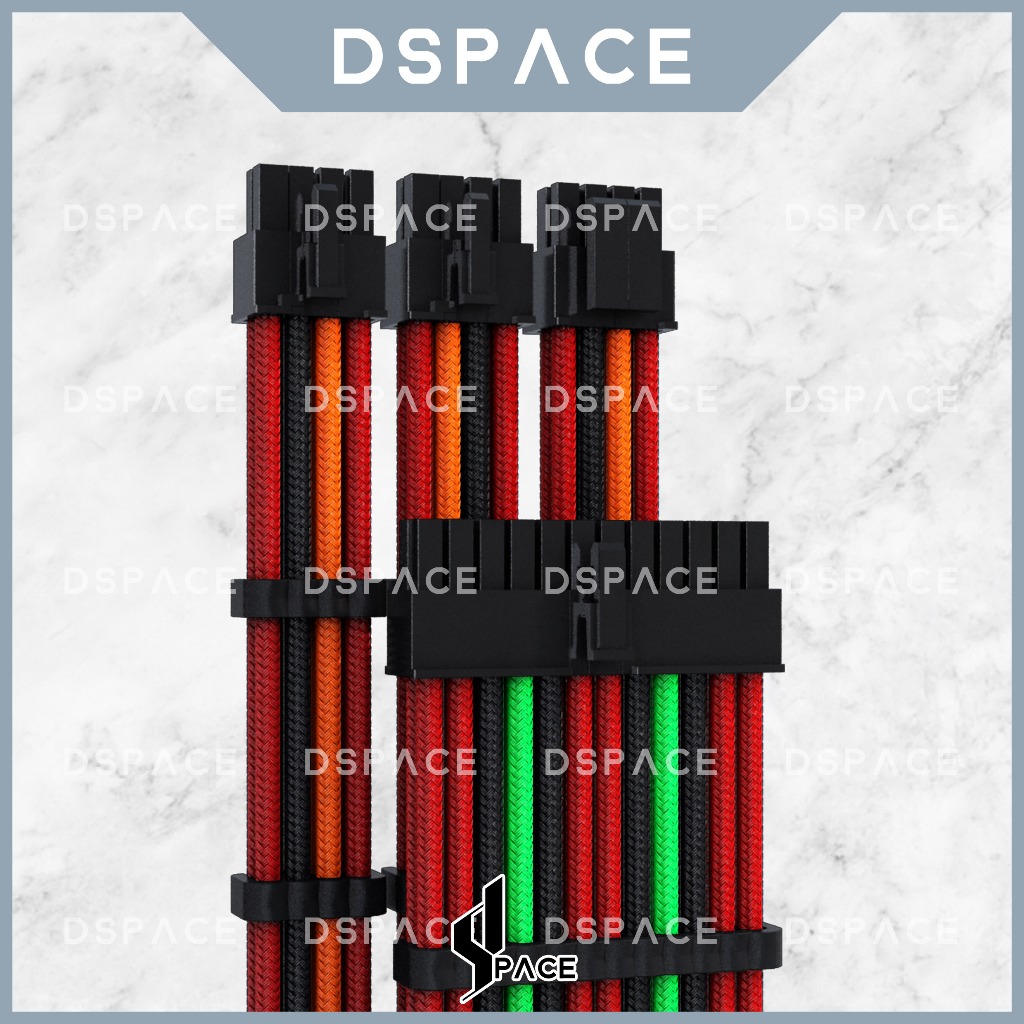 DSPACE MESH-X PSU ASUS ROG EVA ASUKA Premium Sleeve Braided Extension ...