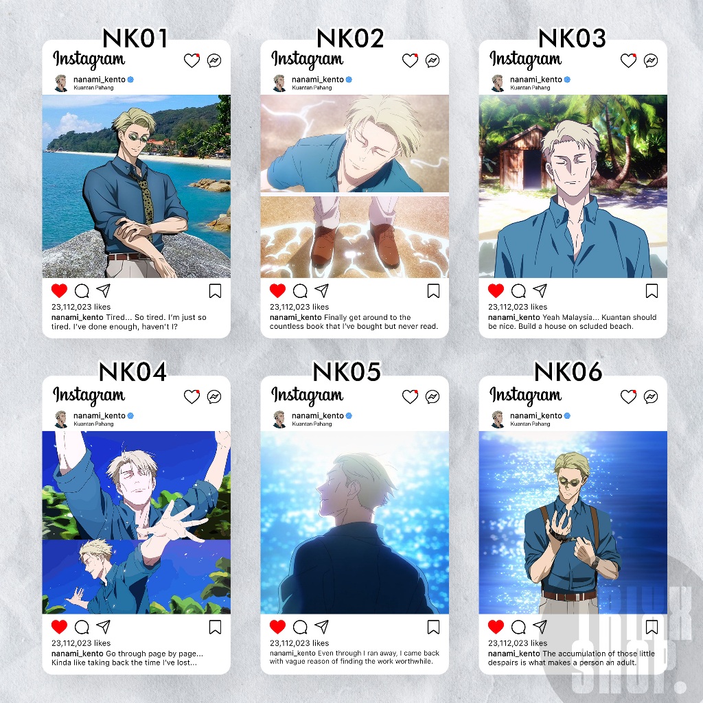 Nanami Kento Sticker | JJK | TNG & Bank Kad Sticker | Shopee Malaysia