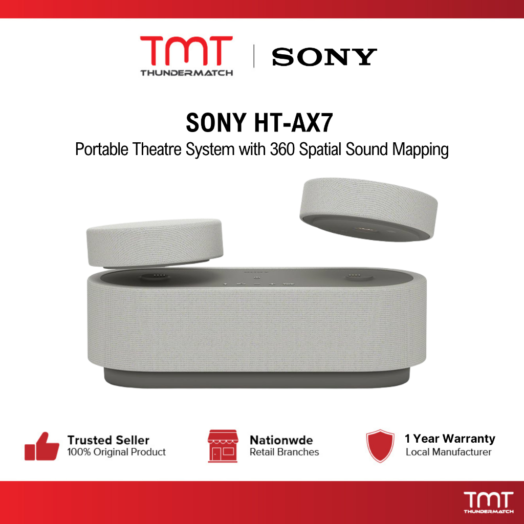 Sony AX7 Portable Theatre System with 360 Spatial Sound Mapping | HT ...