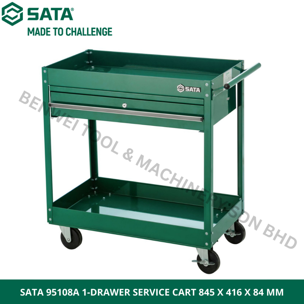 (ND) SATA 95108A 1-DRAWER SERVICE CART 845 X 416 X 84 MM / SATA HEAVY ...