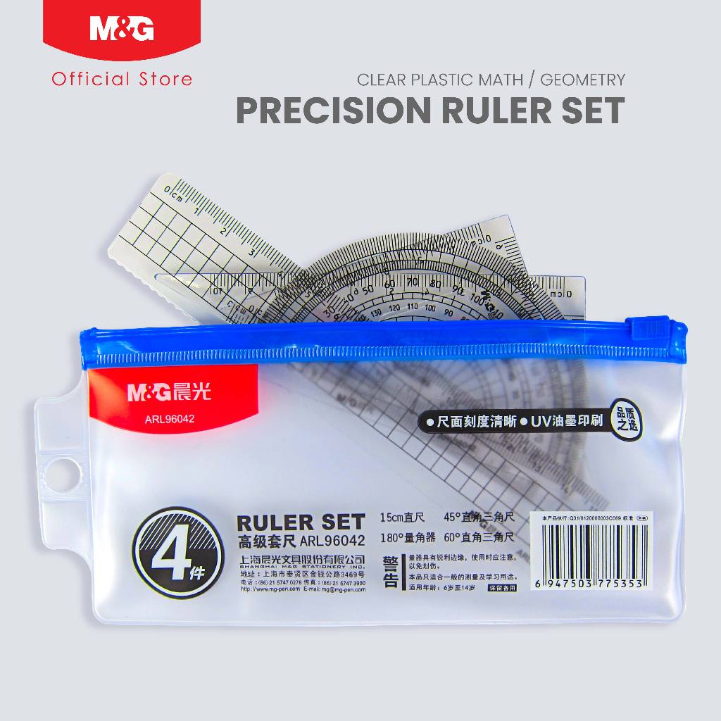 M&G Precision Ruler Set (4 PCS) - Durability, High-Quality Materials ...