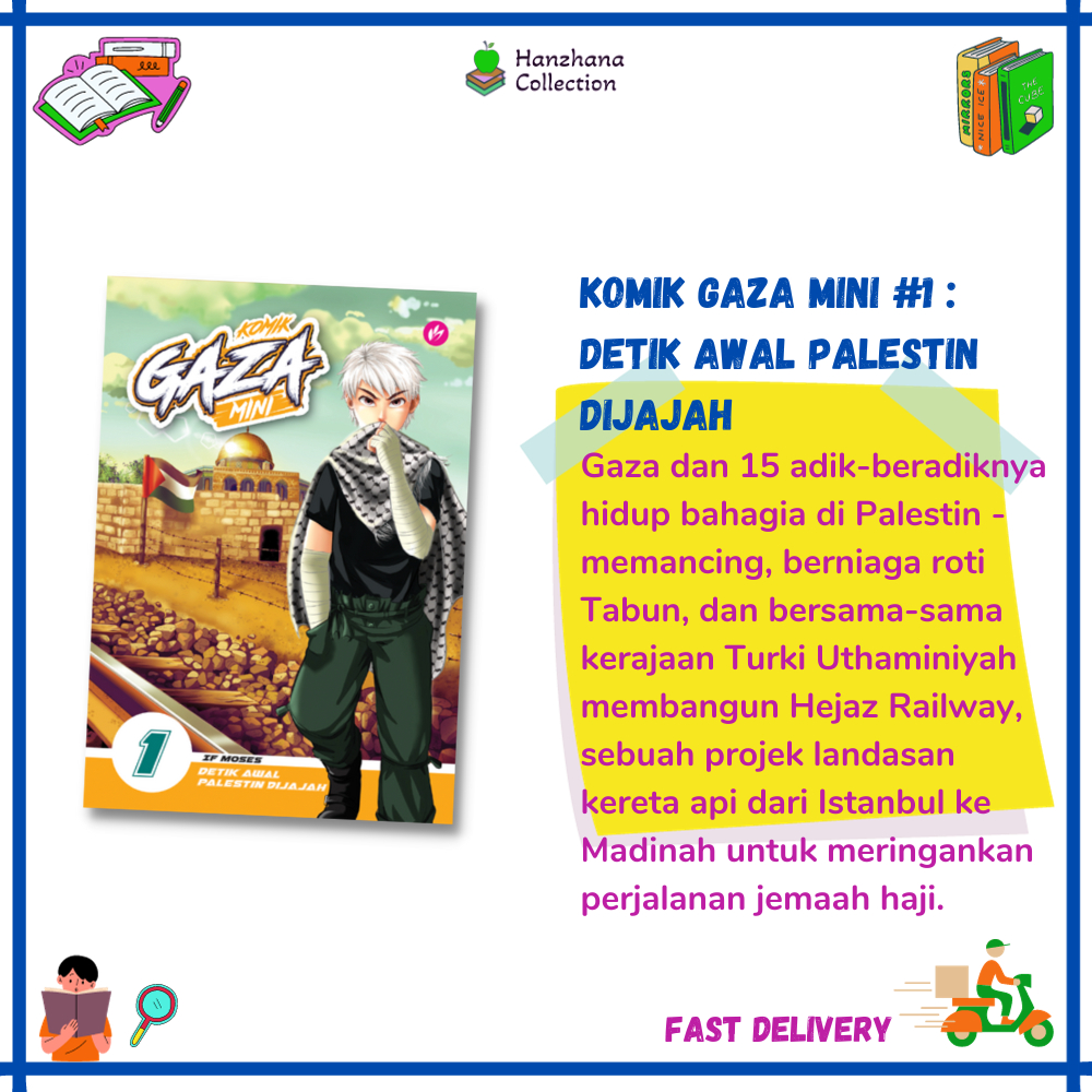 Komik Gaza Mini #1 : Detik Awal Palestin Dijajah by If Moses | Shopee ...
