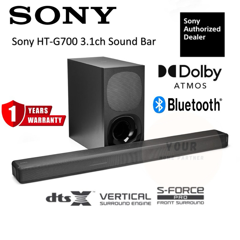 Sony Sound Bar HT-G700 3.1ch Dolby Atmos / DTS:X Soundbar | Shopee Malaysia