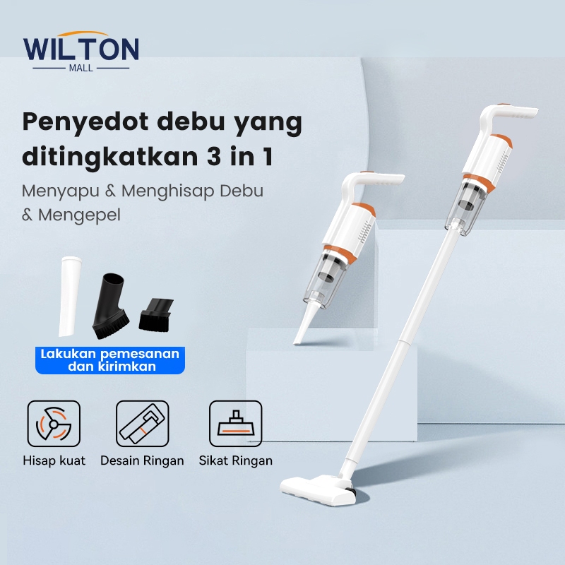 Vacuum Cleaner Household 3-in-1 Mini Wireless Rechargeable Portable ...