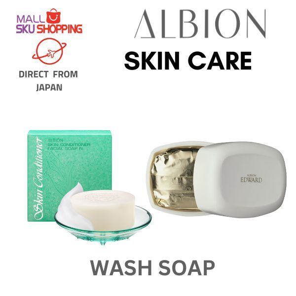 ALBION Skin Conditioner Facial Soap N 100g EDWARD 130g Face wash Makeup ...