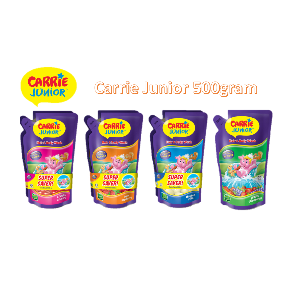 Carrie Junior Baby Hair & Body Wash Refill 500g Value 1pack | Shopee ...