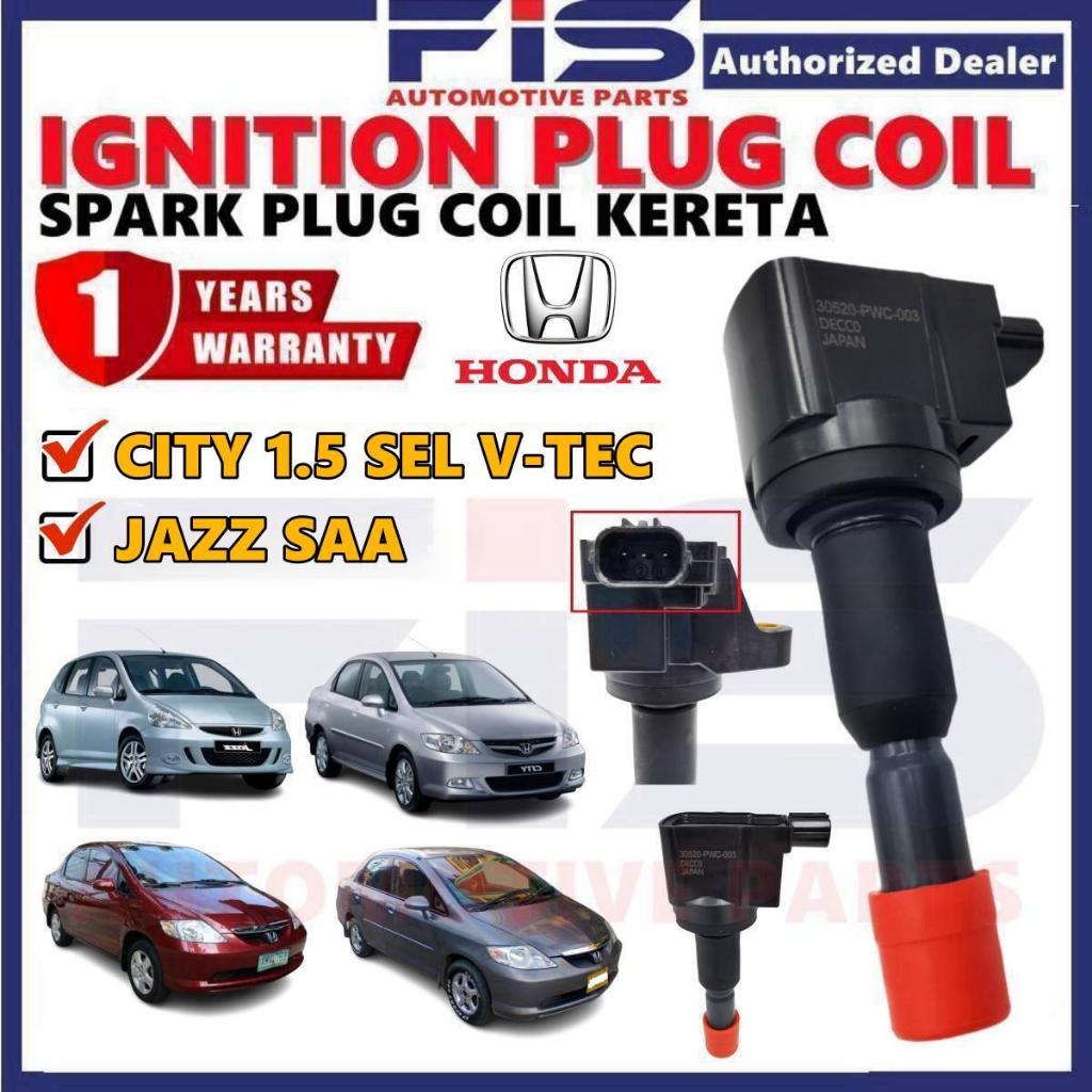 FIS Car Ignition Coil Plug Honda City 1.5 SEL Jazz Saa V-TEC Spark Koil ...