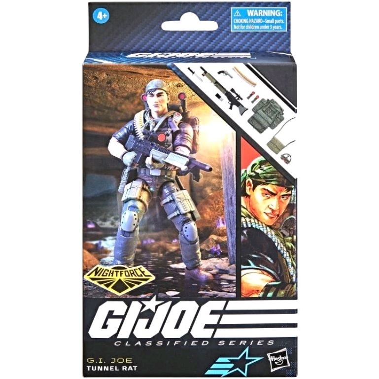 G.I. Joe Classified Series Mole Tunnel Rat Night Force 6 Inch GI Joe ...