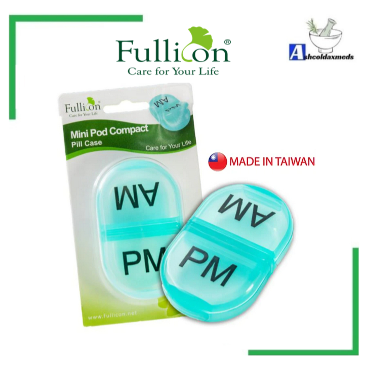 FULLICON AM/PM PILL BOX (GREEN 2 COMPARTMENT) | Shopee Malaysia