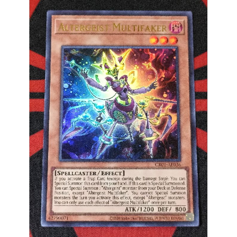 YUGIOH KONAMI CR01-AE036 Altergeist Multifaker (Ultra Rare) | Shopee ...