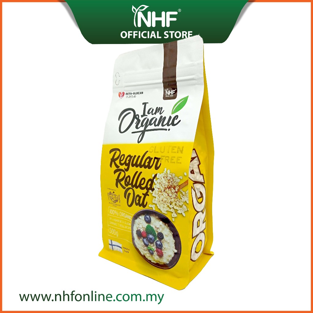 NHF 100% Organic Instant Baby Oat/Regular Rolled Oat [Finland] Gluten ...