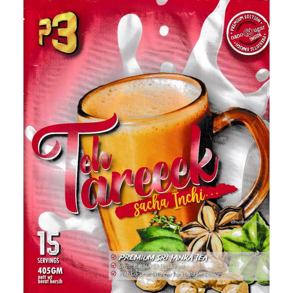 P3 TEH TARIK SACHA INCHI GULA NANO | Shopee Malaysia