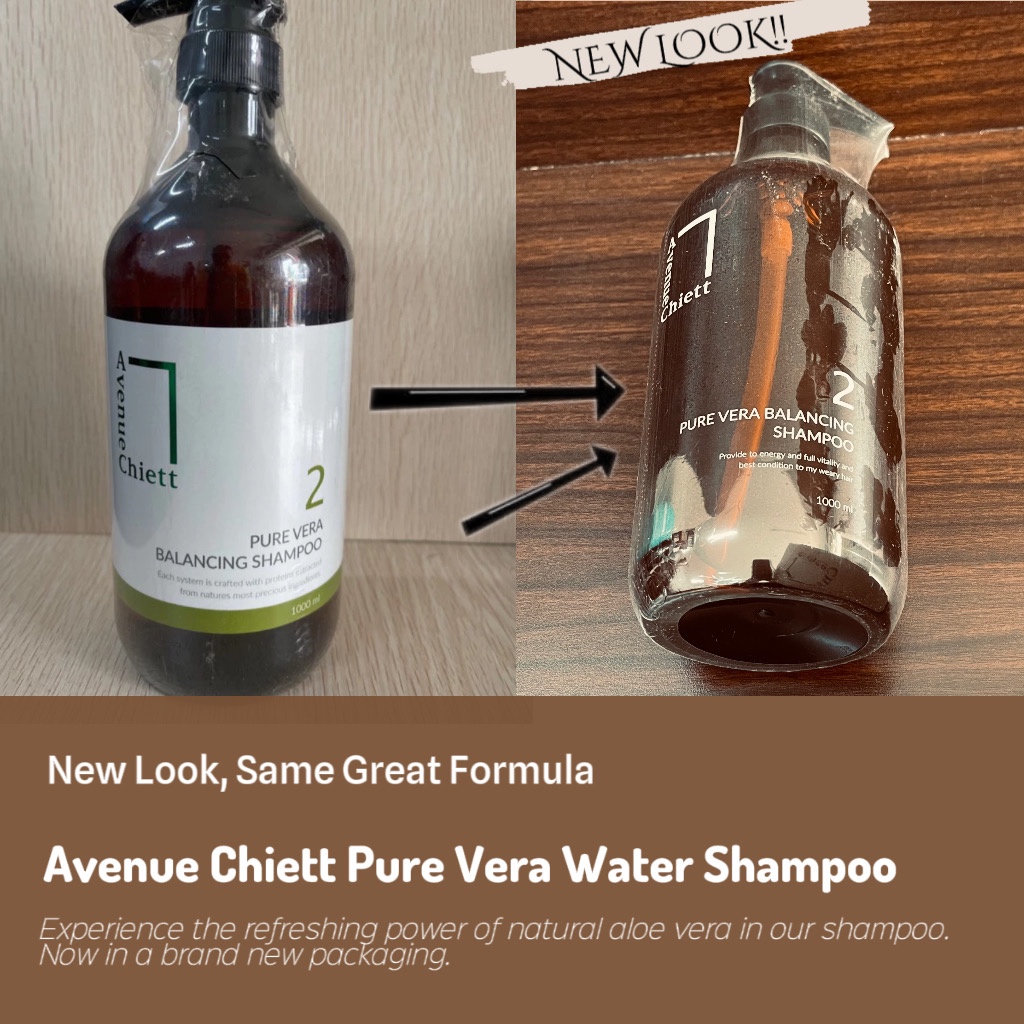 READY STOCK Avenue Chiett Pure Vera Water Shampoo 1000ml (Original) | Shopee Malaysia