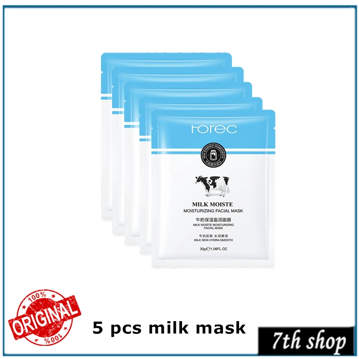 (5 pcs) Rorec Natural Whitening Milk Plus mask (READYSTOCK) | Shopee ...