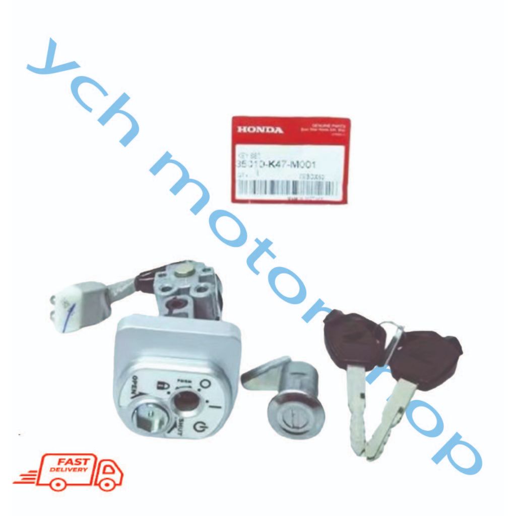 HONDA DASH 125 MAIN SWITCH KIT KEY SET MAIN SWITCH LOCK SET 100% ...