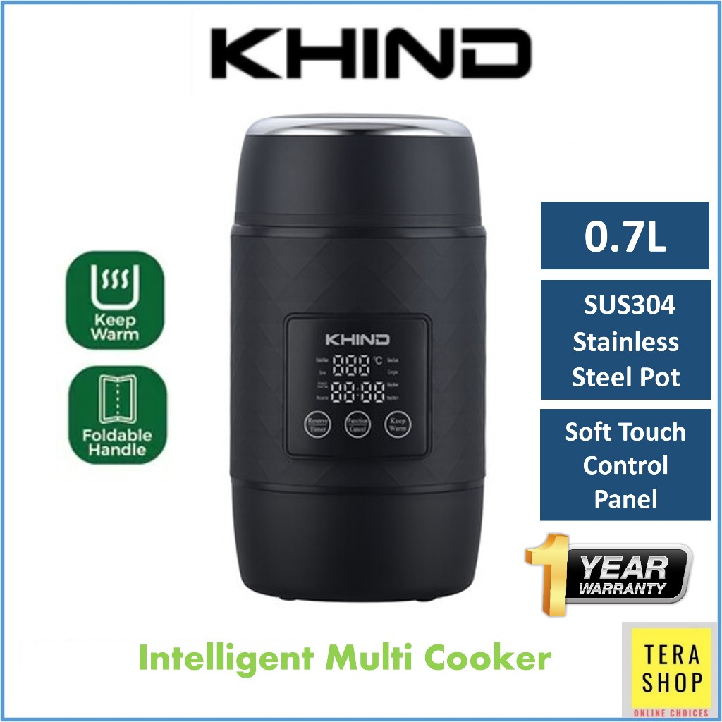 Khind MTK700 Intelligent Cooker 0.7L BLACK Color | Shopee Malaysia