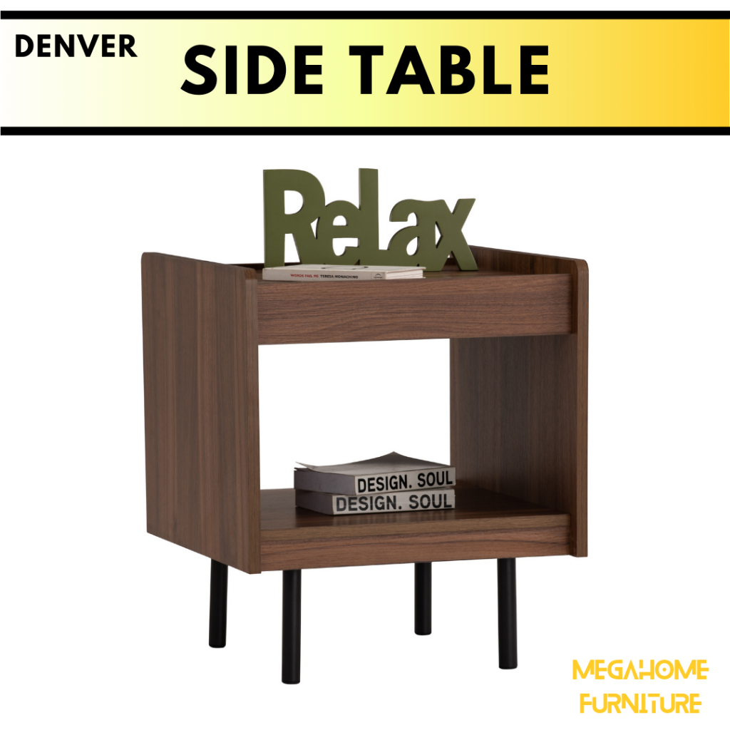 DENVER Side Table / Meja Sisi / Meja Kecil Sisi / Meja Tepi Katil | Shopee Malaysia