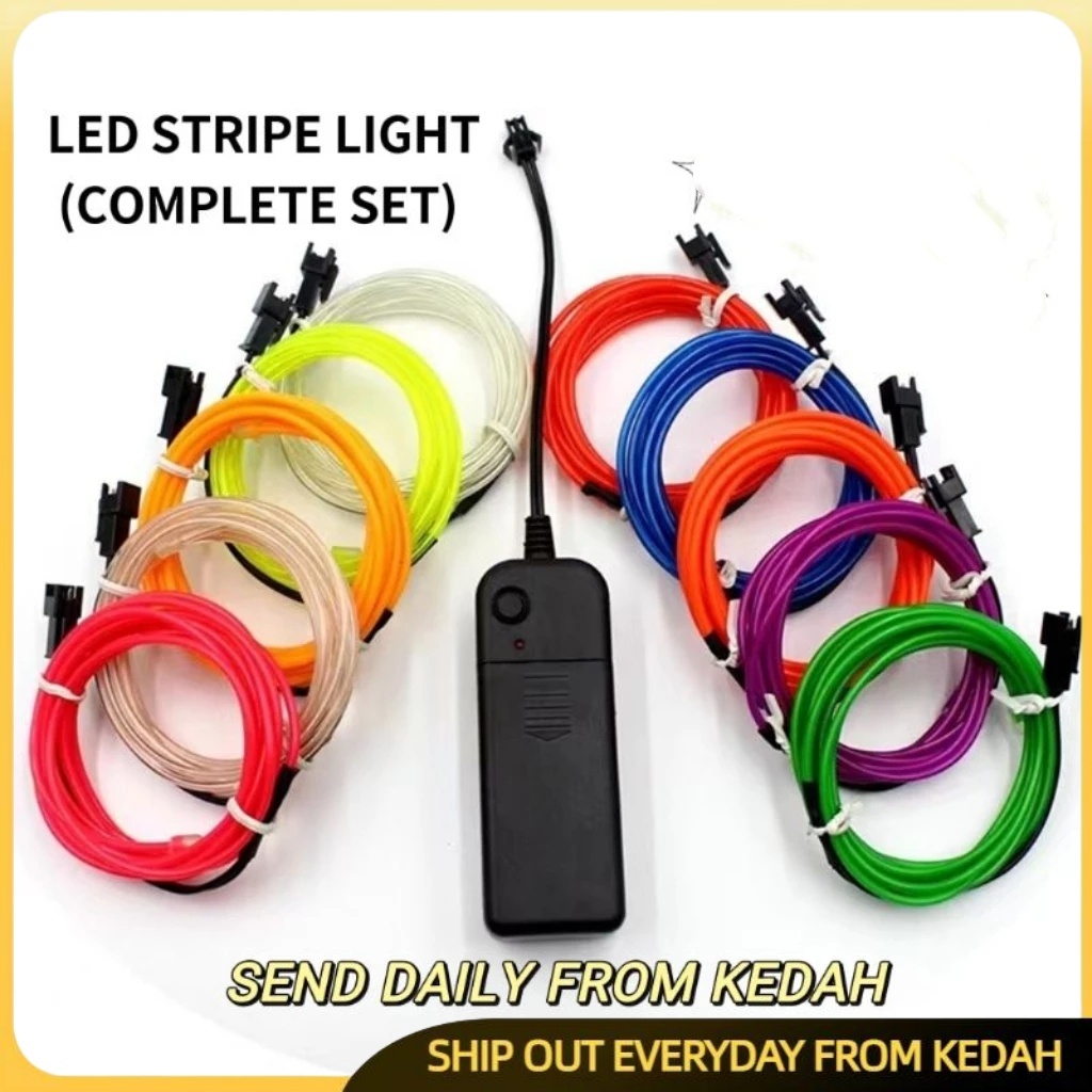 Neon Light Strip 2.3mm Neon Wire With Battery Inverter USB LED Light ...