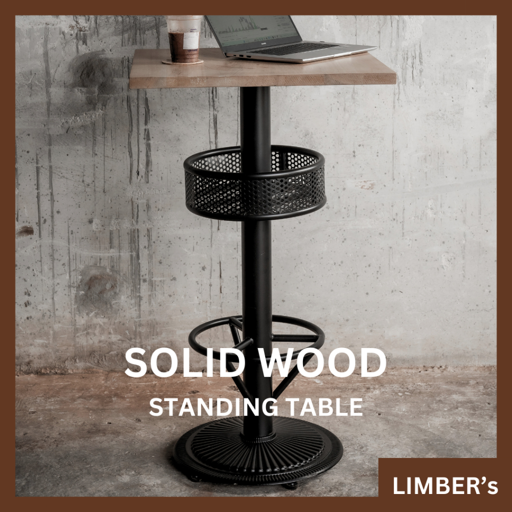 LIMBER's - SOLID WOOD Standing Table / Bar Table / Cafe Table | Shopee ...