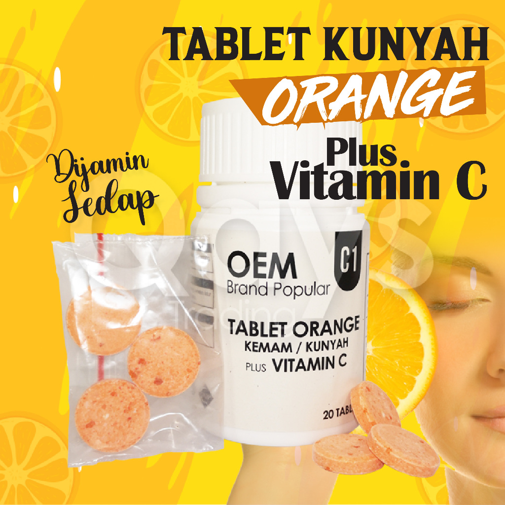 Lelong C1 Tablet kemam Orange plus Vit C Brand Popular & Sedap | Shopee ...