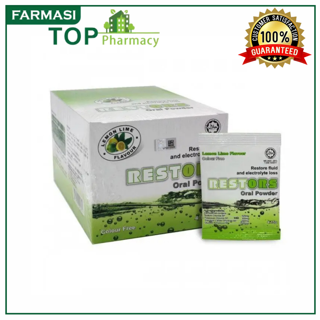 Restore Oral Powder (Oral Rehydration Salt - Garam ORS) 4.15g | Shopee ...