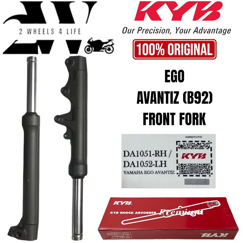 YAMAHA EGO AVANTIZ (B92) FRONT FORK SET FRONT FORK ASSY 100% ORIGINAL KYB [DA1051 /DA1052 ...