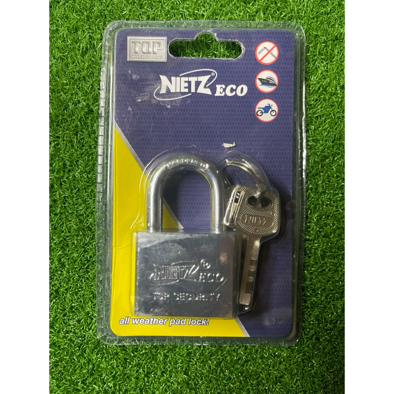 NIETZ ECO Pad Lock 50mm/40mm With 3Pc Key | Shopee Malaysia