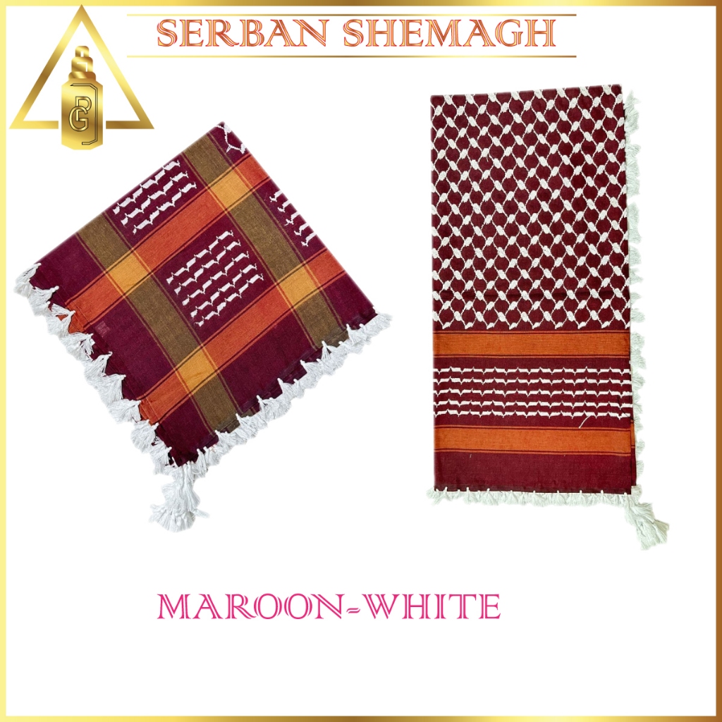 SERBAN AL ARAFAT (Traditional Scarf from Palestine) - Size 50"x50" THE ...